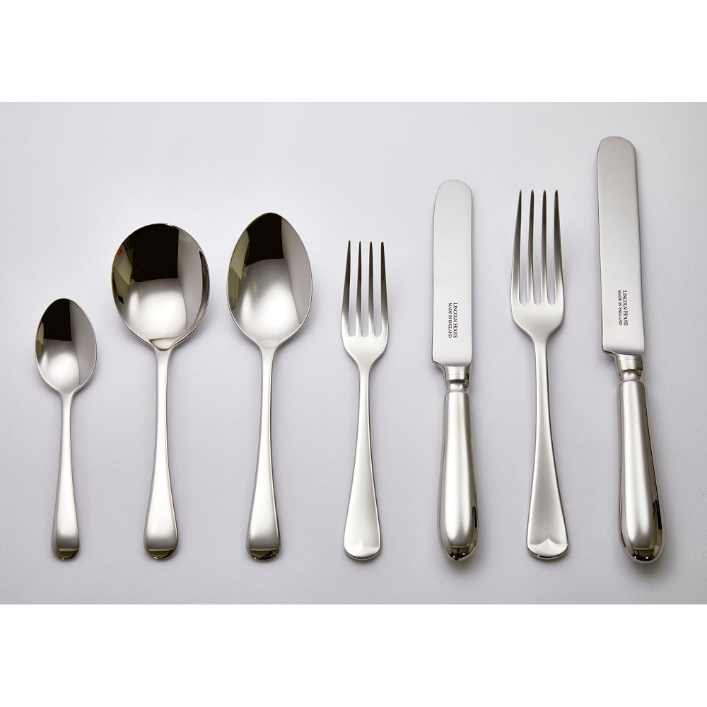 Sheffield Old English Silver Plate Cutlery 42 Piece Set with parallel
